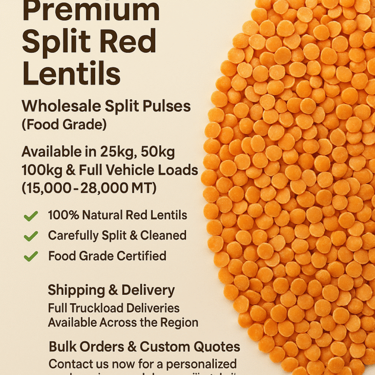 Canadian Premium Bulk Split Red Lentils – Wholesale Cleaned Pulses ...
